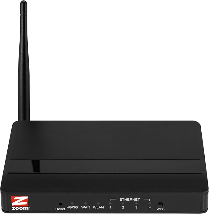Zoom 3G/4G Wireless-N Desktop 4-Port Router - Black: Amazon.co.uk ...
