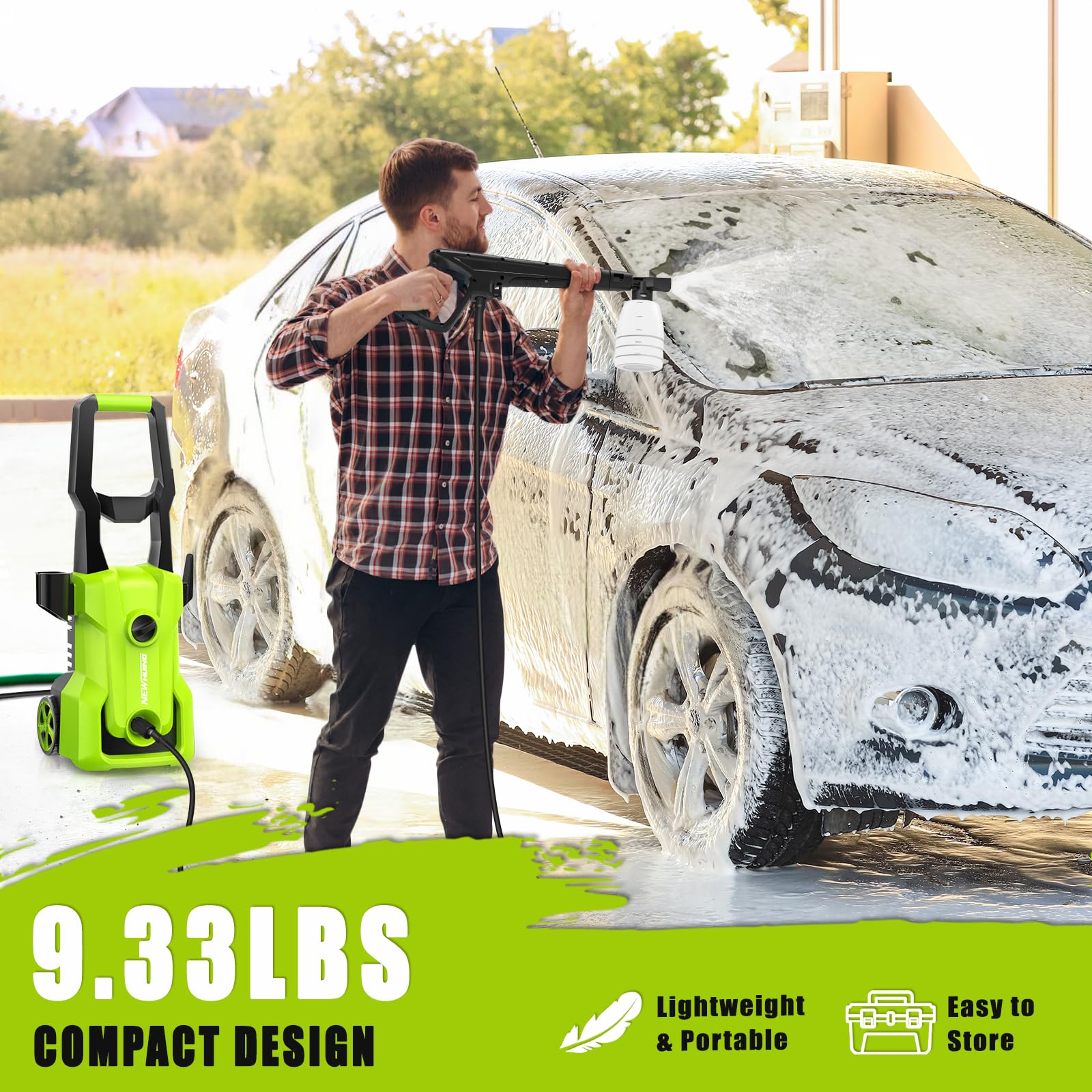 Mua Electric Pressure Washer 4000 PSI - Max 2.5 GPM Power Washer with ...