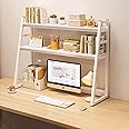 Amazon.com: YAFXAIG Desktop Bookshelf Computer Desk,Desk Hutch Dorm， 2 ...