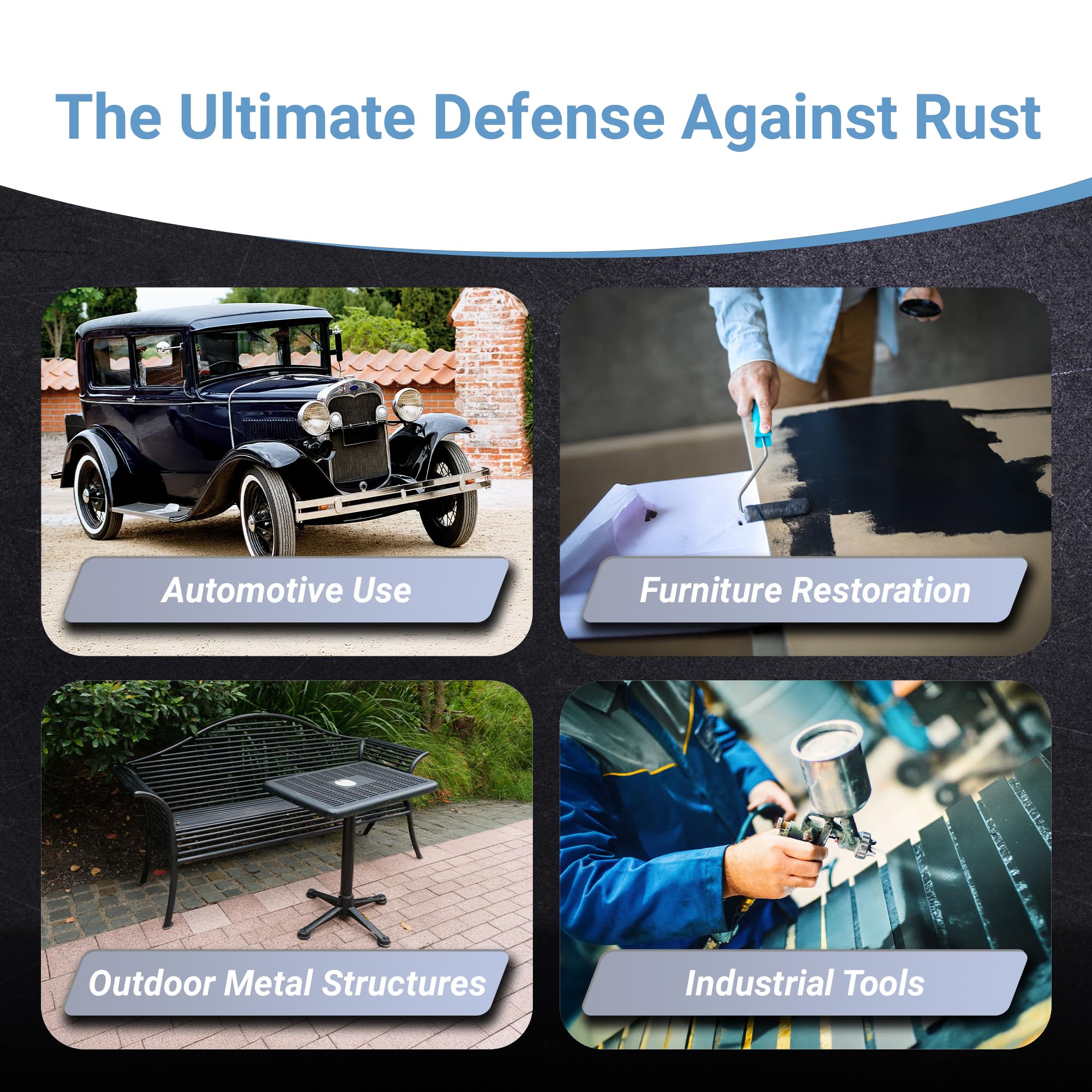 Mua RUST BULLET BlackShell - Gloss Black - 1 Quart - Corrosion ...