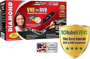 Diamond VC500 USB 2.0 One Touch VHS to DVD Video Capture Device with ...