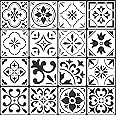 Amazon.com: 16-Pack Spanish Tile Stencil Set (8X8 Inch) Authentic ...