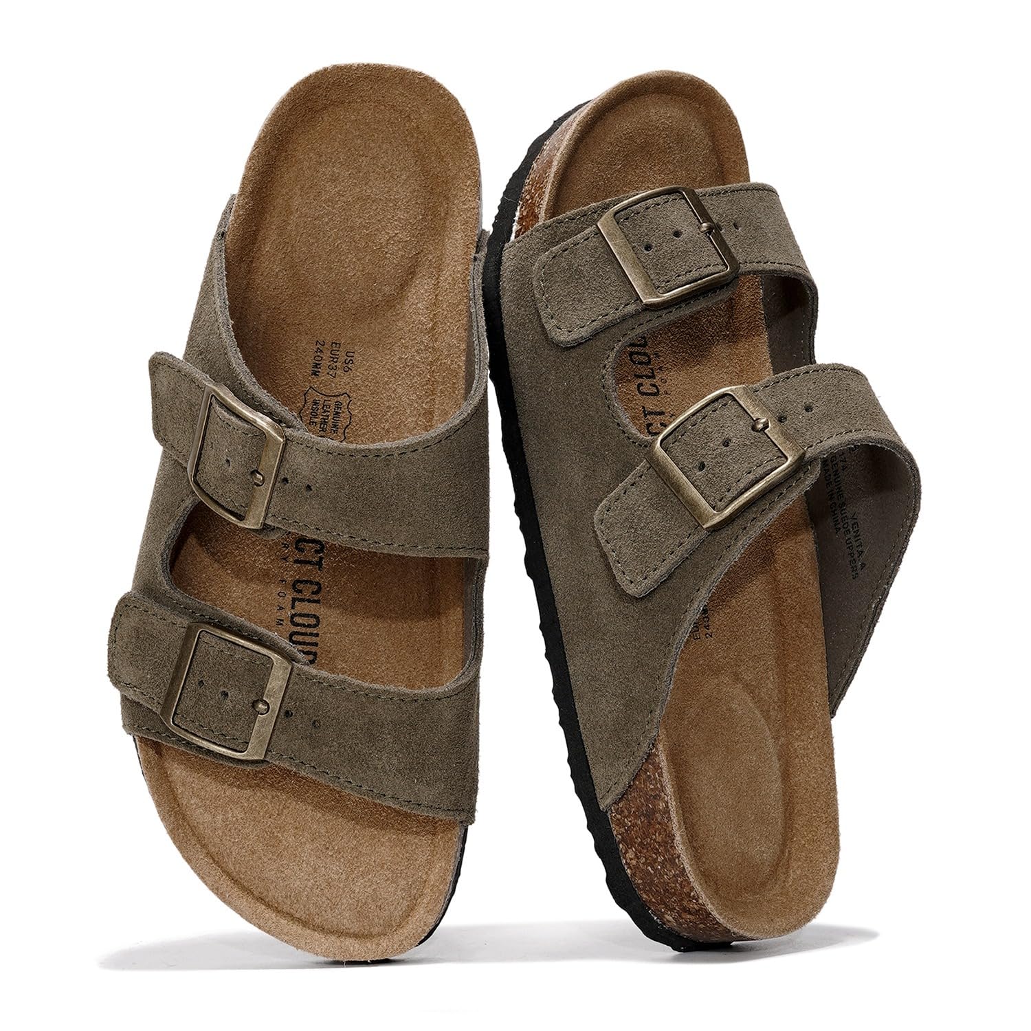 Project Cloud Genuine Leather Flat Sandals Women 2025 Beach Essentials ...