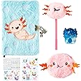 Amazon.com: CY2SIDE 6PCS Axolotl Diary with Lock and Keys for Kids ...