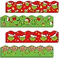Amazon.com: Whaline 69Ft Christmas Bulletin Board Borders 4 Designs Red ...