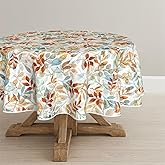 Amazon.com: Horaldaily Fall Tablecloth 70x70 Inch Round, Thanksgiving ...