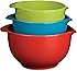 Amazon.com: Trudeau Set of 3 Mixing Bowls, 2-Tone Color: Kitchen & Dining
