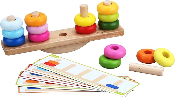 Classic World - Wooden Balance Stacking Game, Rocking Platform ...