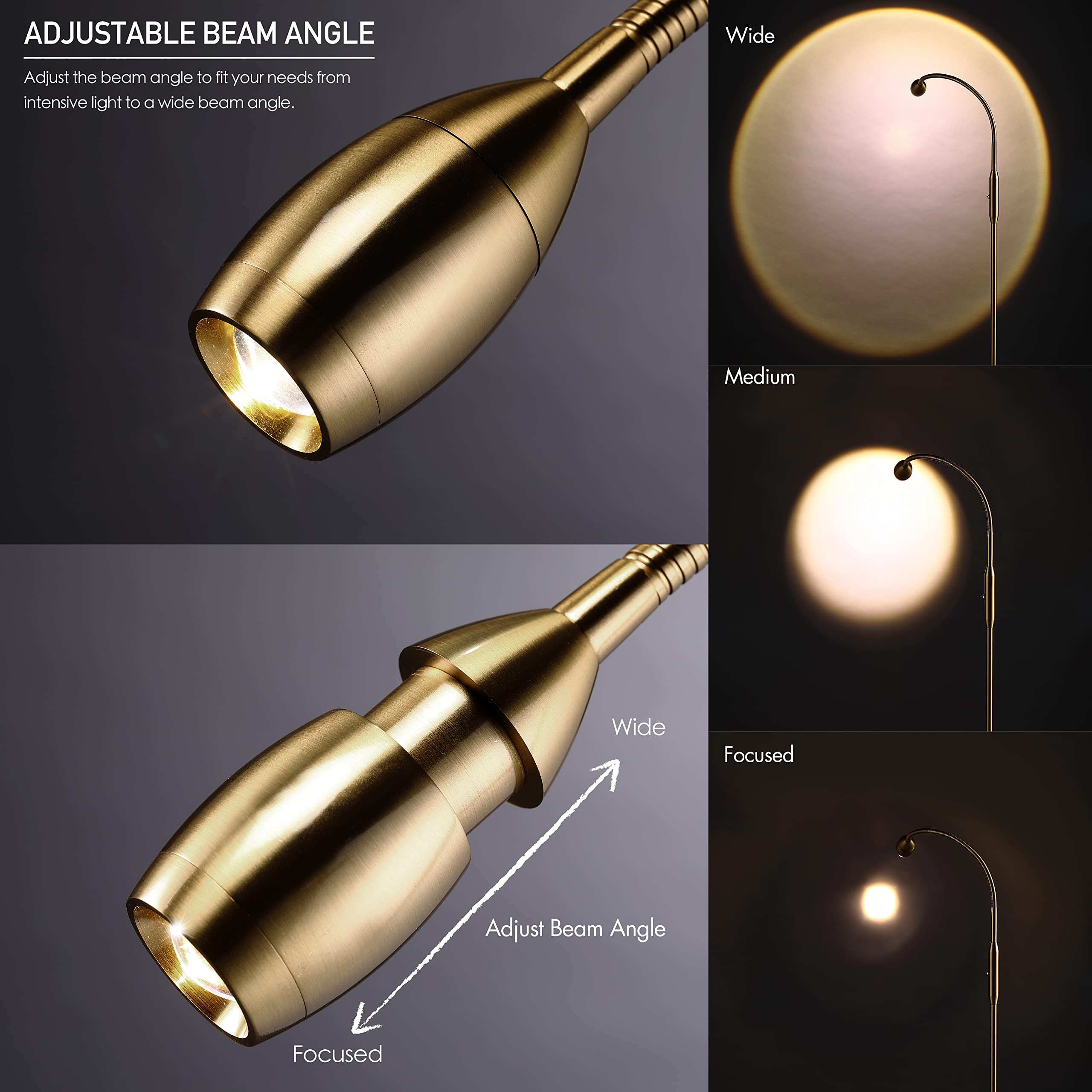 Mua O’Bright Ray – Adjustable LED Beam Floor Lamp, Dimmable and ...