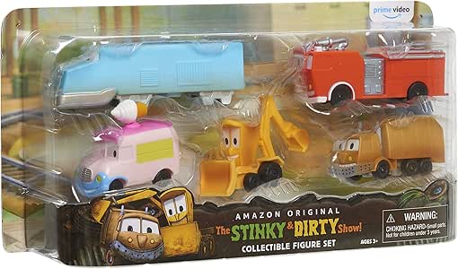 The Stinky & Dirty Show 5Piece Collectible Figure Set, Figures - Amazon ...