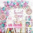 Amazon.com: 127 PCs Sweet One Birthday Party Decorations, Fiesec Donut ...