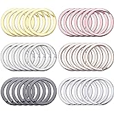 Amazon.com: Sunmns 1 Inch Flat Key Chain Ring Metal Split Keychain ...
