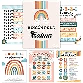 Amazon.com: Hadley Designs Spanish Classroom Decorations - 6 Spanish ...