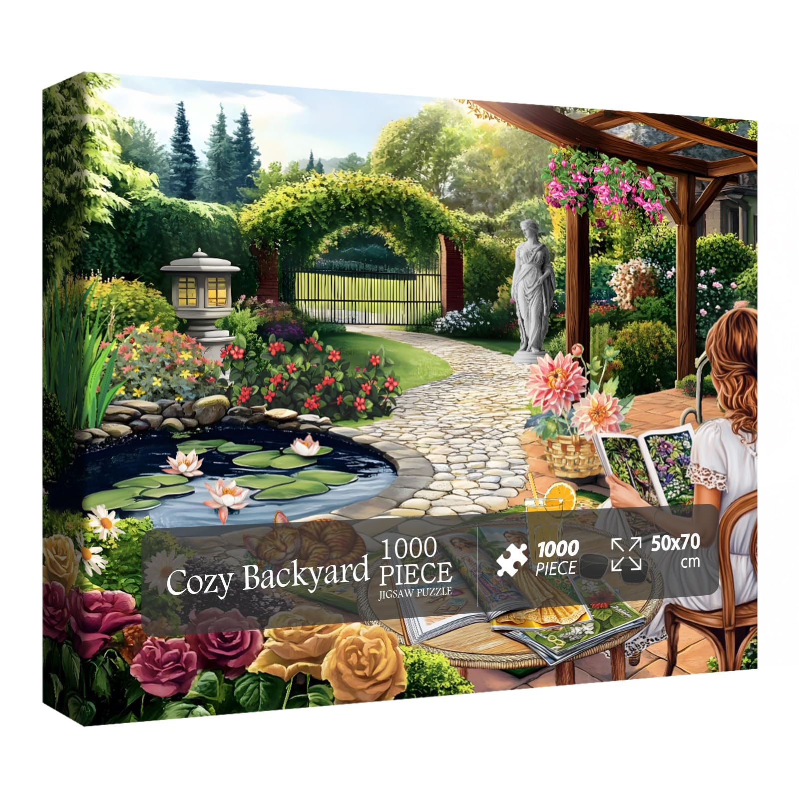 Beautiful Cozy Garden Landscape Puzzles for Adults 1000 Pieces ...
