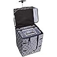 Amazon.com: ArtBin 6822AG Rolling Tote, Lightweight Collapsible Art ...