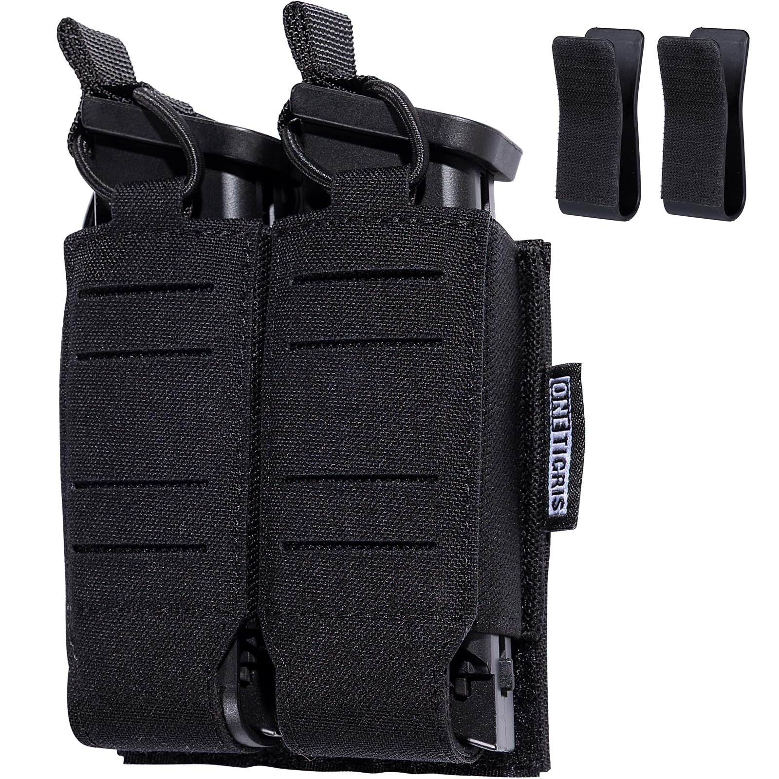 OneTigris Molle Pistol Mag Pouch - Double Magazine Pouch, 9mm Mag ...
