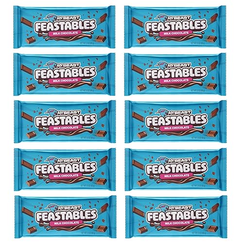 Feastables MrBeast Chocolate Bars Variety Pack - Milk Chocolate and ...