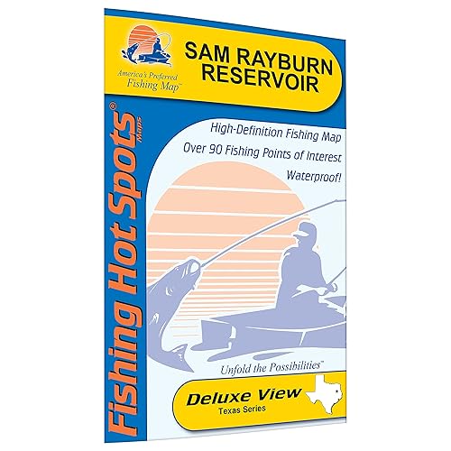 Sam Rayburn Reservoir Fishing Map in Kuwait | Whizz Charts & Maps