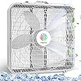 Amazon.com: YRWTO 20 Inch Box Fan, Triple Speed, Strong Wind, Quiet ...