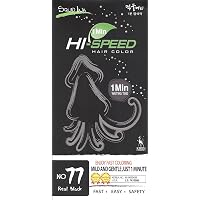 Amazon.com : 1 Minute_Hi Speed Squid Ink Hair Color #77 Real Black ...