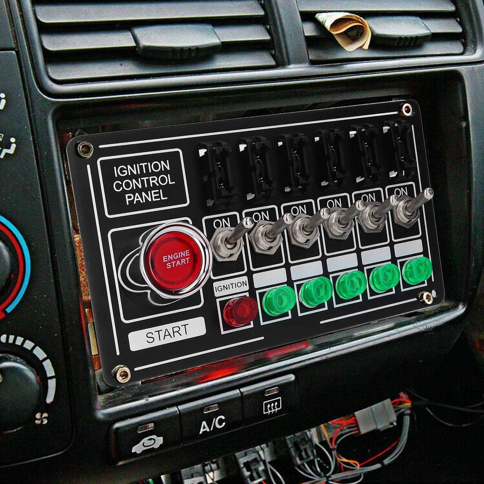 Mua 12V Ignition Switch Panel, 6 Speed Racing Car Ignition Starter ...
