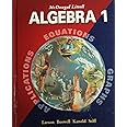 Amazon.com: McDougal Littell Algebra 1: Applications, Equations, Graphs ...