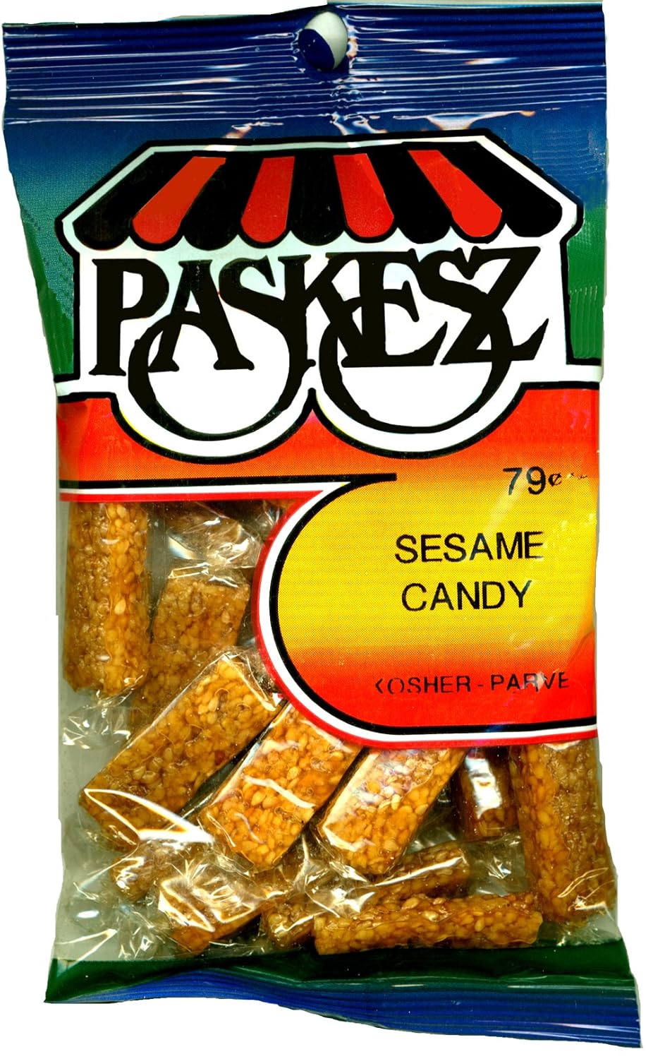 Amazon.com : Paskesz Sesame Candy, 3.5-Ounce Bags (Pack of 24) : Hard ...