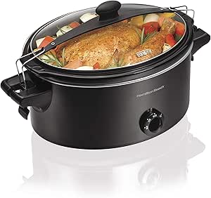 Amazon.com: Hamilton Beach Stay or Go Portable 6-Quart Slow Cooker With ...