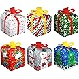 Amazon.com: Funrous 24 Pcs Christmas Large Gift Boxes with Bow Xmas ...