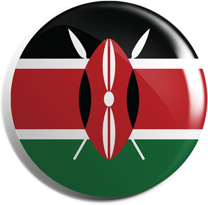 Hippowarehouse Kenya Flag Badge Pin Badge Pin: Amazon.co.uk: Clothing