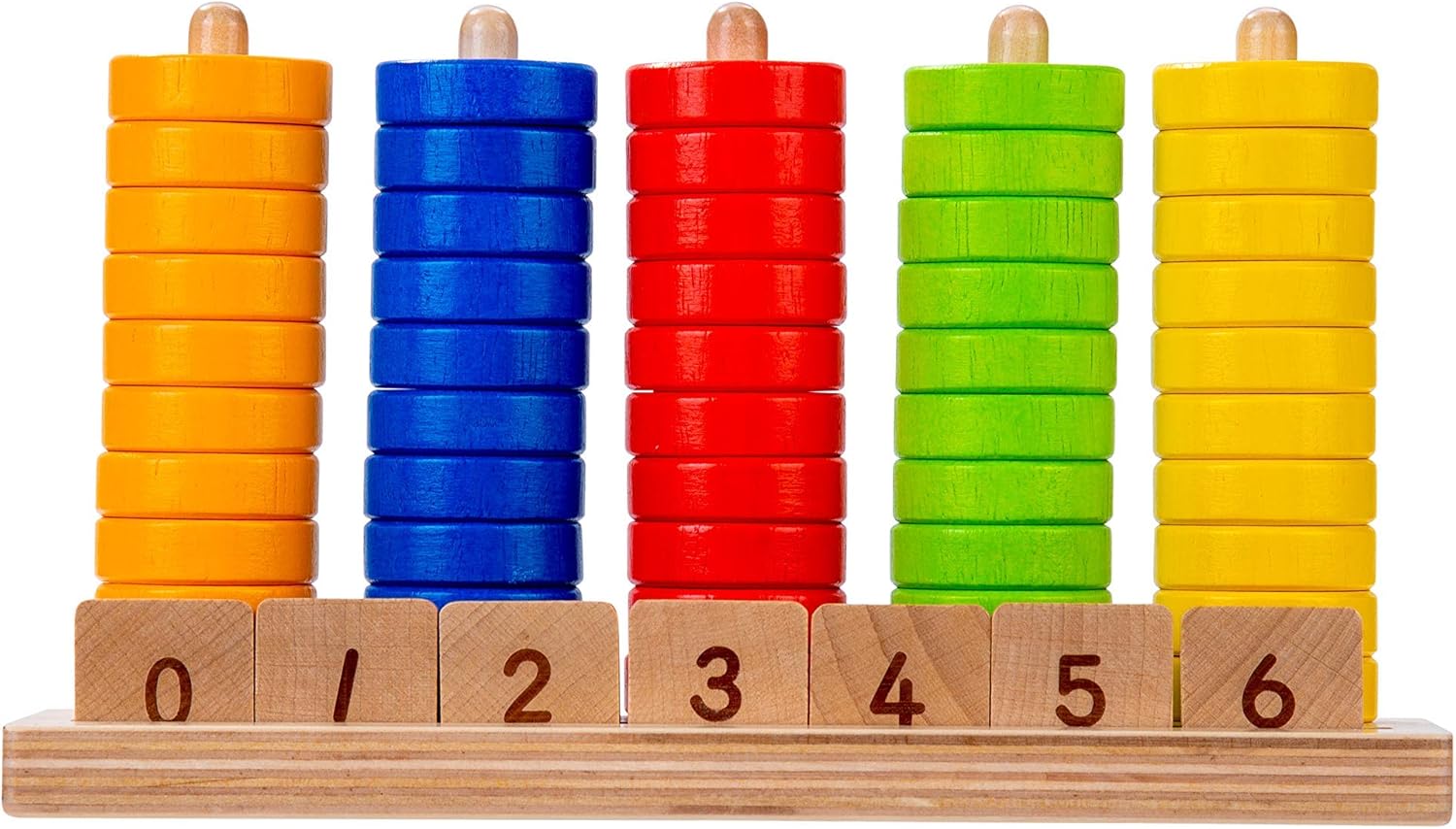 Engelhart Colorful wooden vertical abacus fun math learning for ...