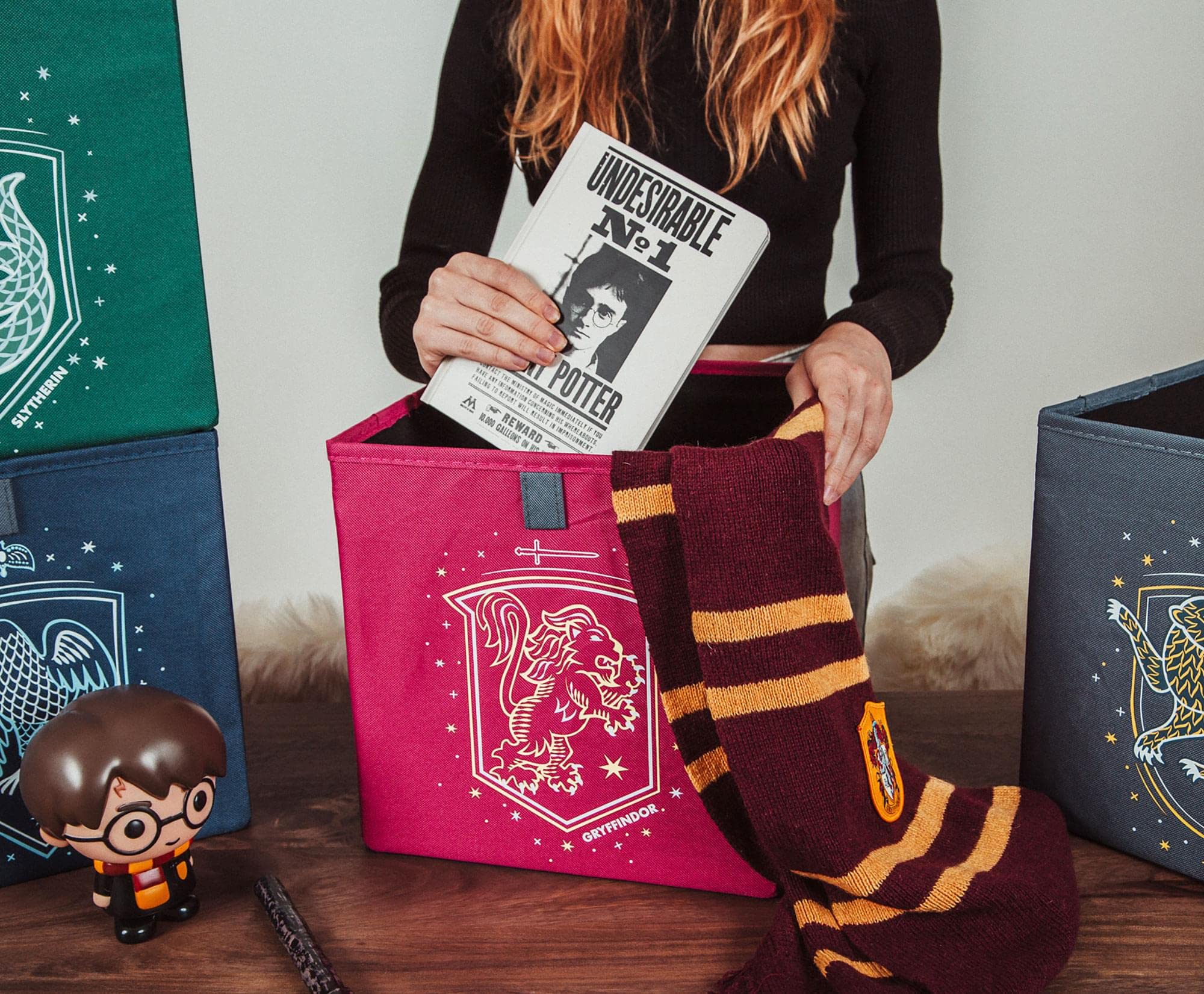 Mua Harry Potter Hogwarts Houses 11-Inch Storage Bin Cube Organizers ...