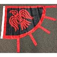 Amazon.com : Scandinavian Viking Raven Flag 3 x 4 Foot Red and Black ...