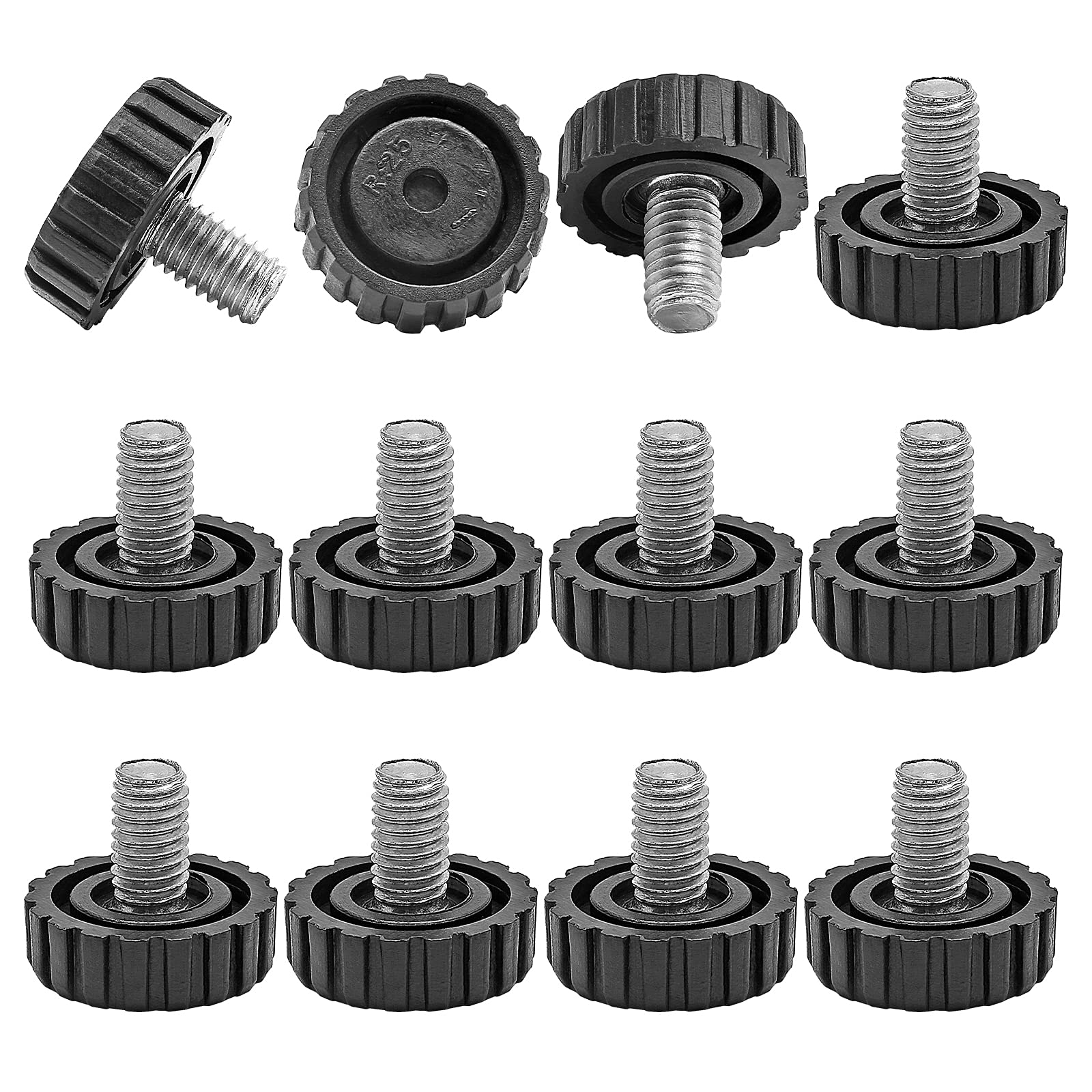 30 Pcs 5/16 Screw in Threaded Furniture Adjustable Levelers, M8 x 13mm ...