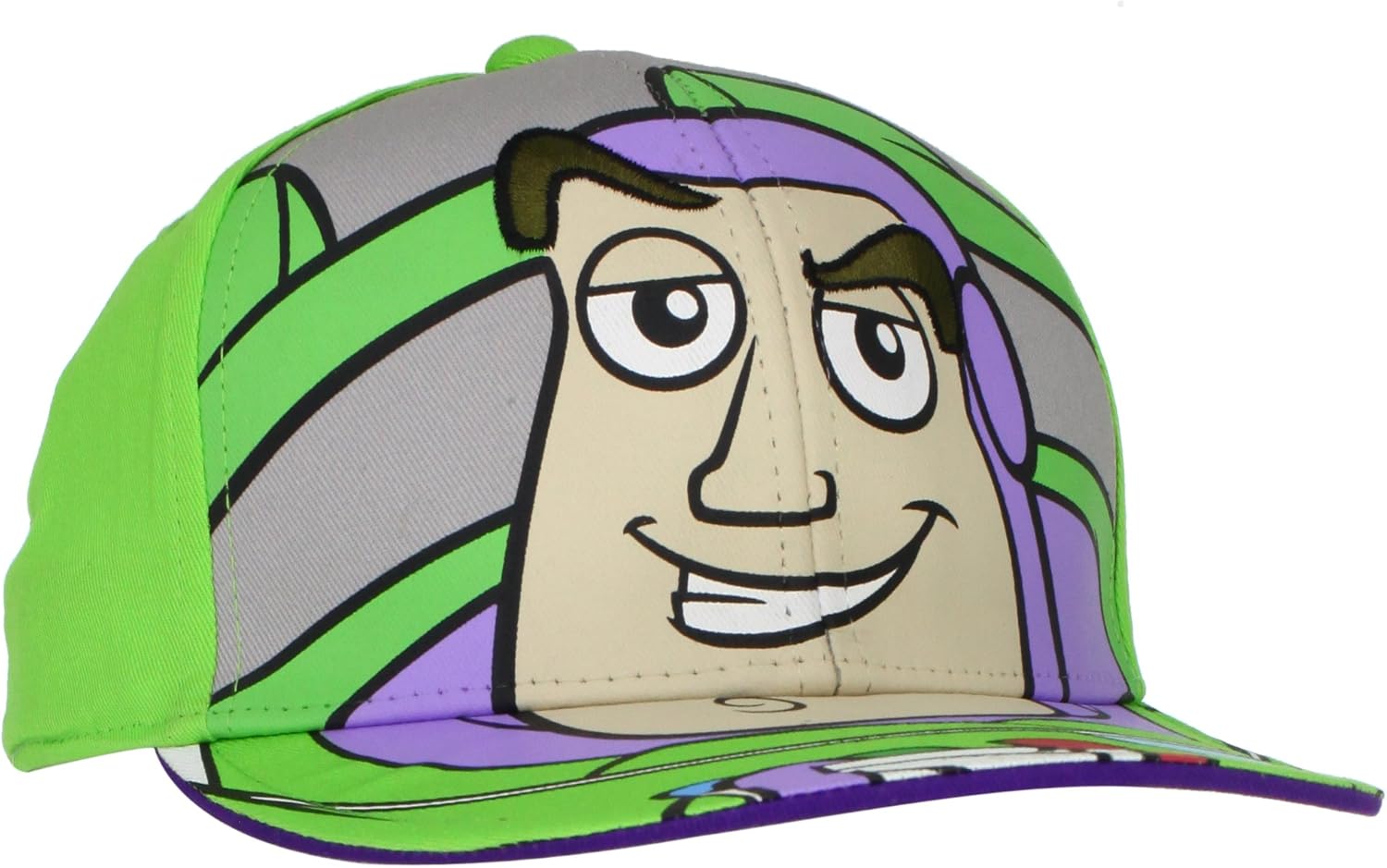 Amazon.com: Disney Little Boys' Toy Story Buzz Big Face Hat, Green, One ...