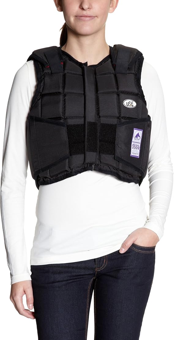 USG Flexi Riding Body Protector - Black - BETA Approved Child/Adult XS ...