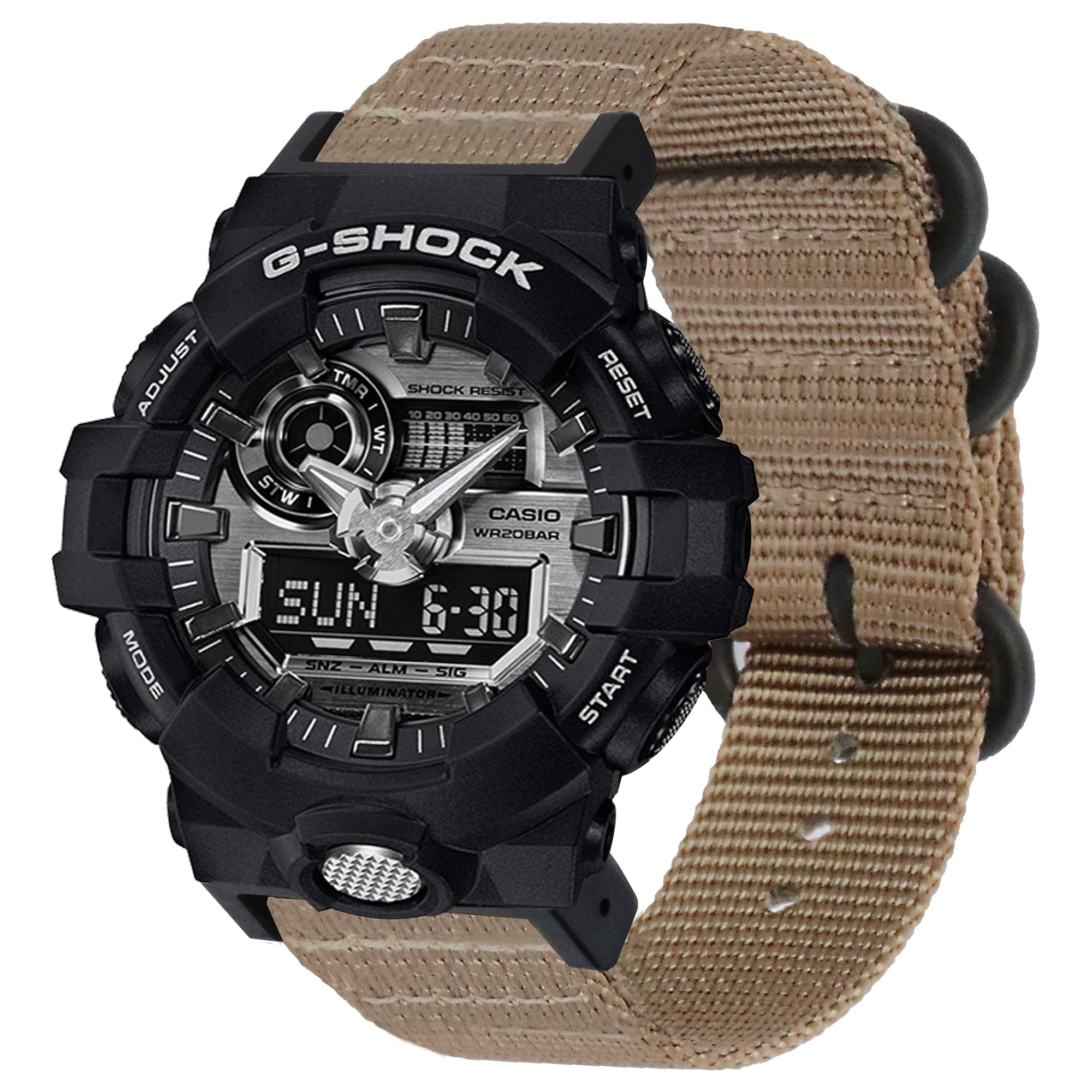 Mua Lijinlan Nylon Replacement Strap for Casio G-Shock Watch Model DW ...