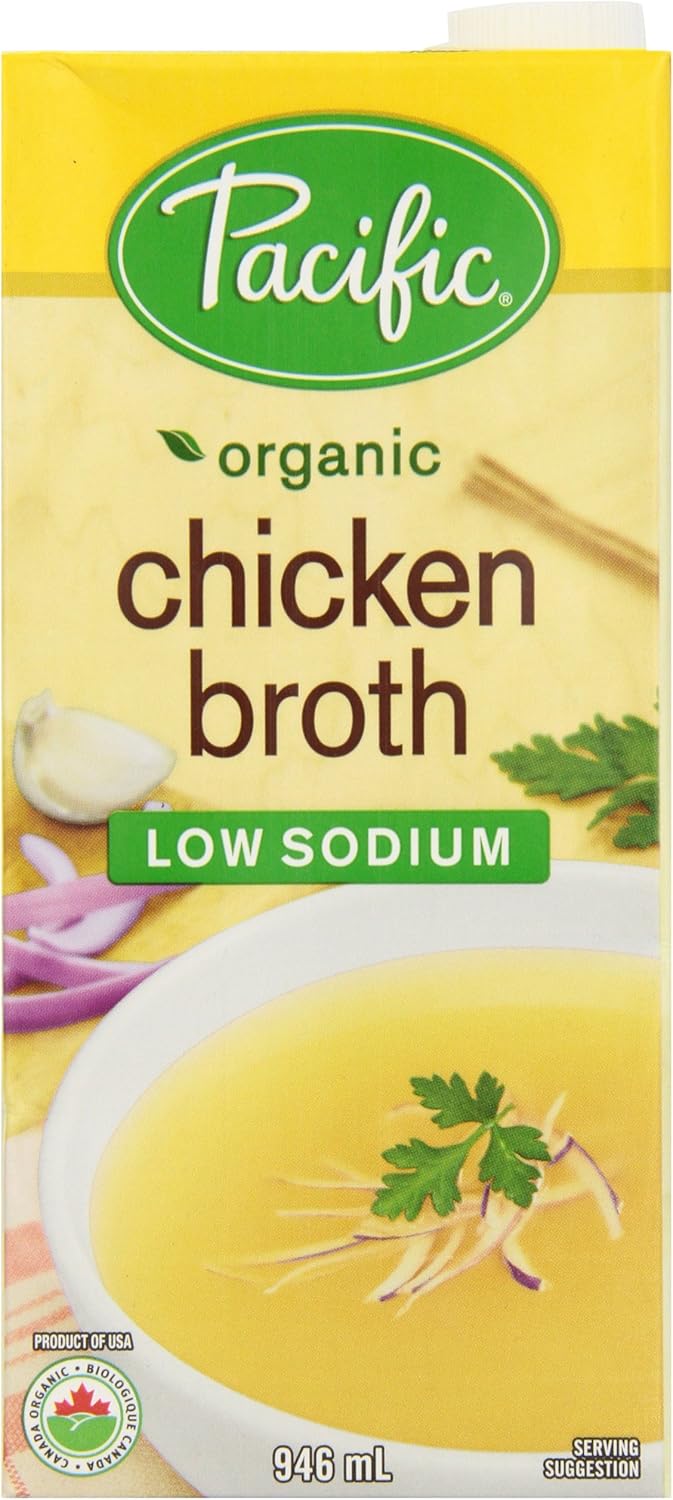 Pacific Foods Organic Low Sodium Chicken Broth, 946ml: Amazon.ca: Grocery