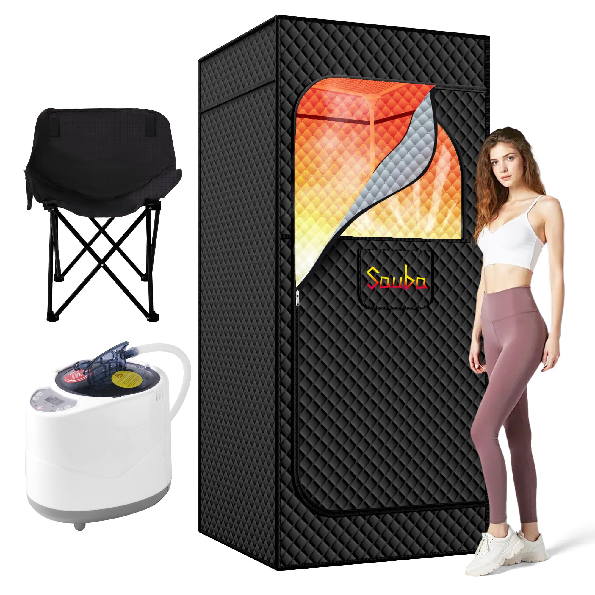 Sauba Portable Steam Sauna for Home,Personal Steam Room,Sauna Box,Home ...