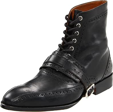 Amazon.com | John Fluevog Men's Downing Brogue Strap BootBlack8 M US ...