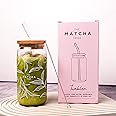 Amazon.com | The Matcha Tribe Borosilicate Glass Tumbler with Bamboo ...