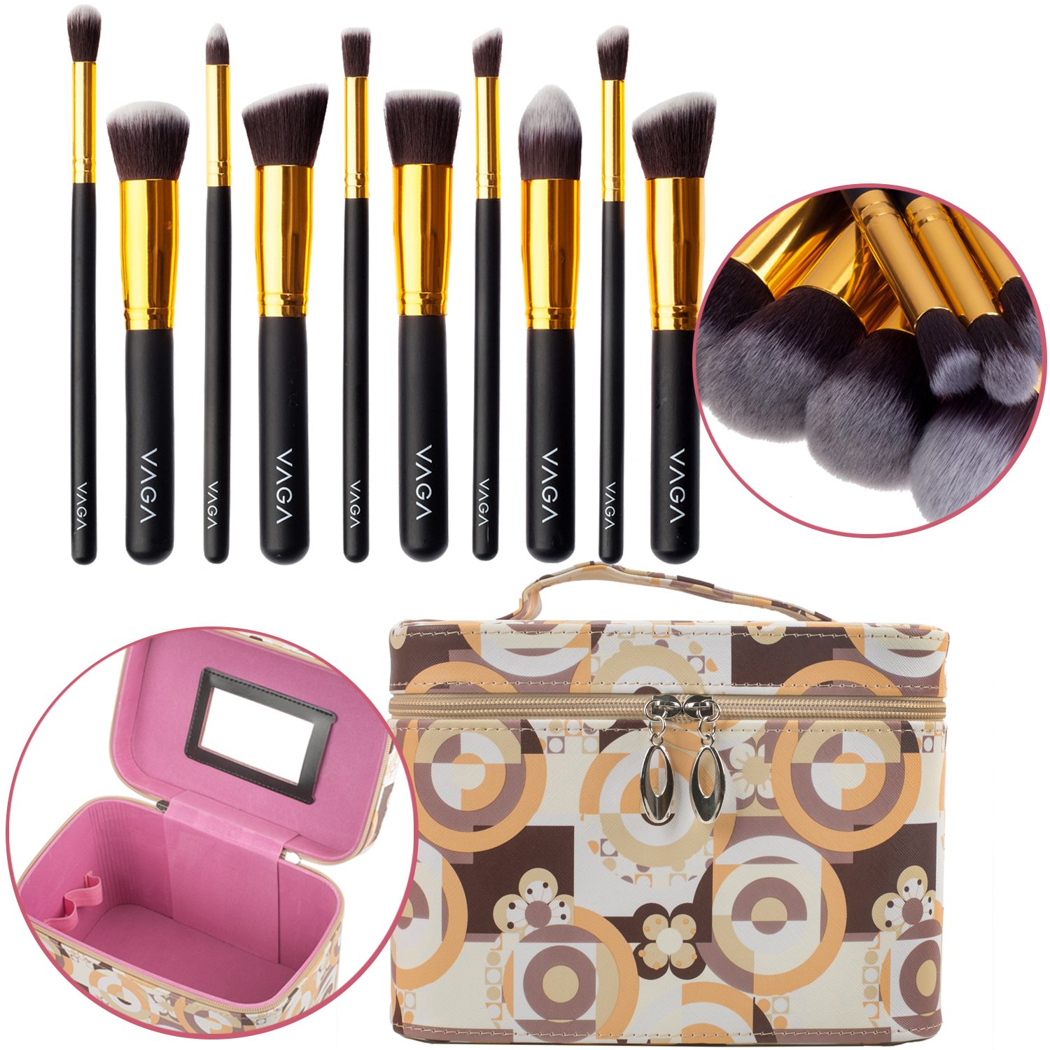 Amazon.com: Make Up Artists Tools Set / Kit / Lot With 10pcs Various ...