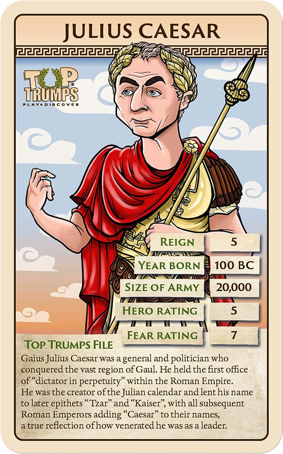 Top Trumps Heroes of History Card Game – Leaders of the Ancient World ...