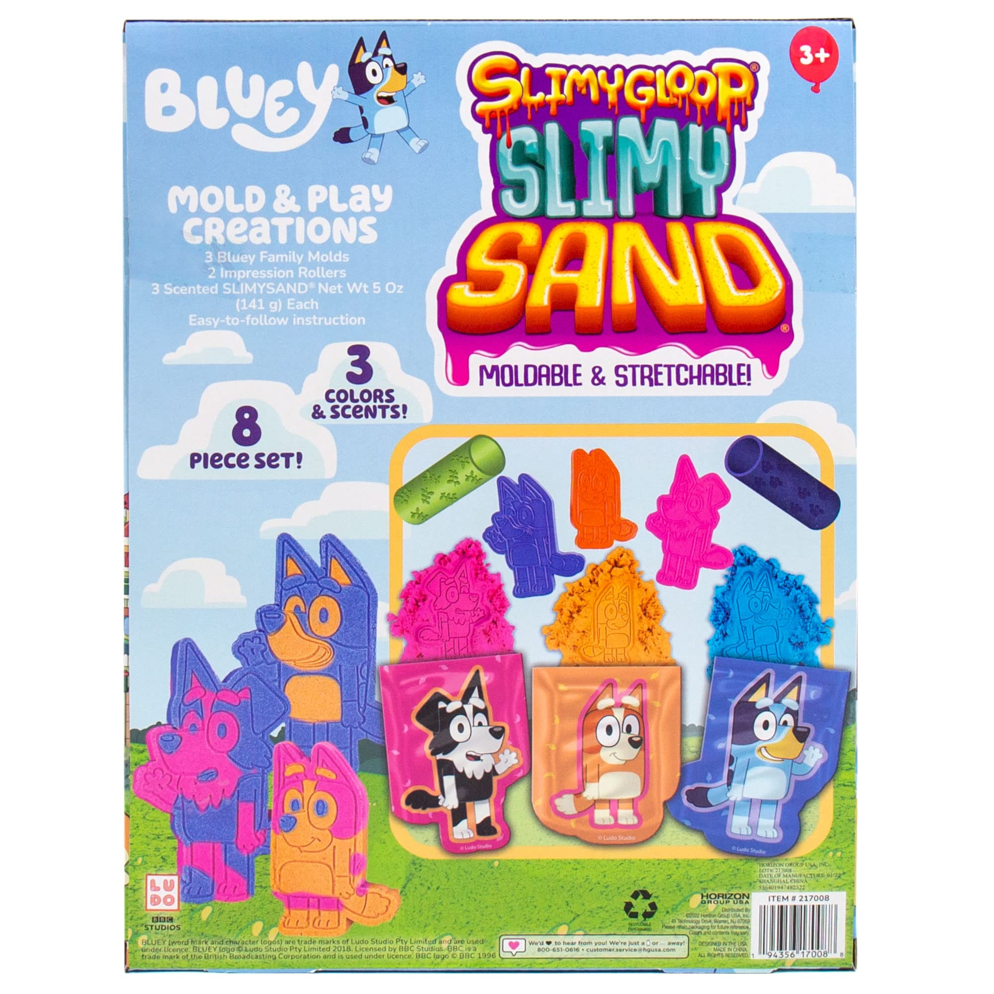 Mua Horizon Group USA Bluey SLIMYGLOOP Slimy Sand Mold & Play Creations ...