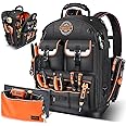 Tool Backpack with 2 Small Tool Bags - LOKASS Backpack Tool Bag Heavy ...