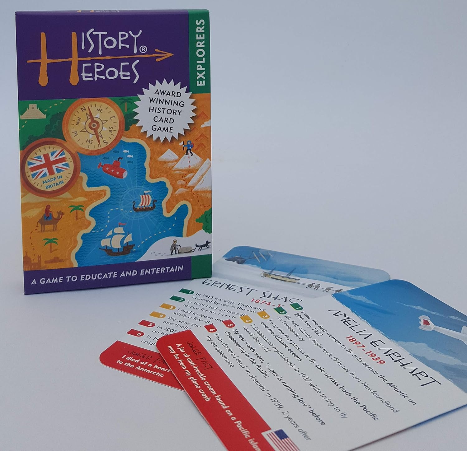 History Heroes: EXPLORERS, a family card game about 40 of the greatest ...