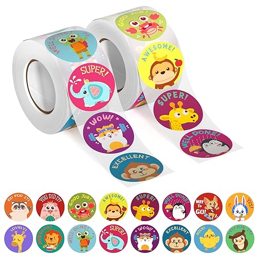 1000 PCS Teacher Stickers for Kids - 16 Specialized Designs for ...