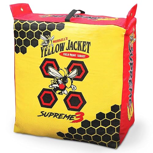 Morrell High Roller Foam Archery Target, 6-Sided Cube with 21 Bullseyes ...