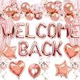 Amazon.com: 16 PCS Welcome Back Banner Balloons Welcome Back Office ...