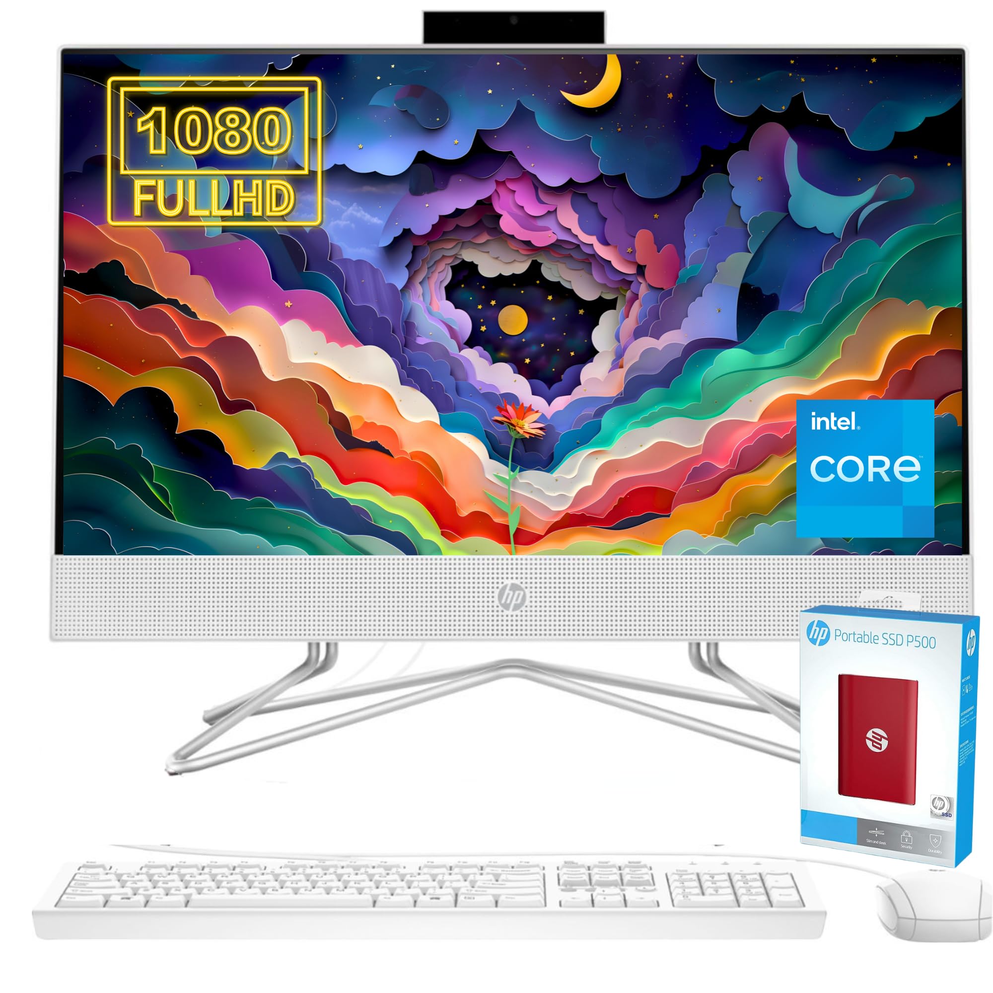 Mua Newest All-in-One Desktop, 21.5" FHD Display, 12GB RAM, 1TB Storage ...